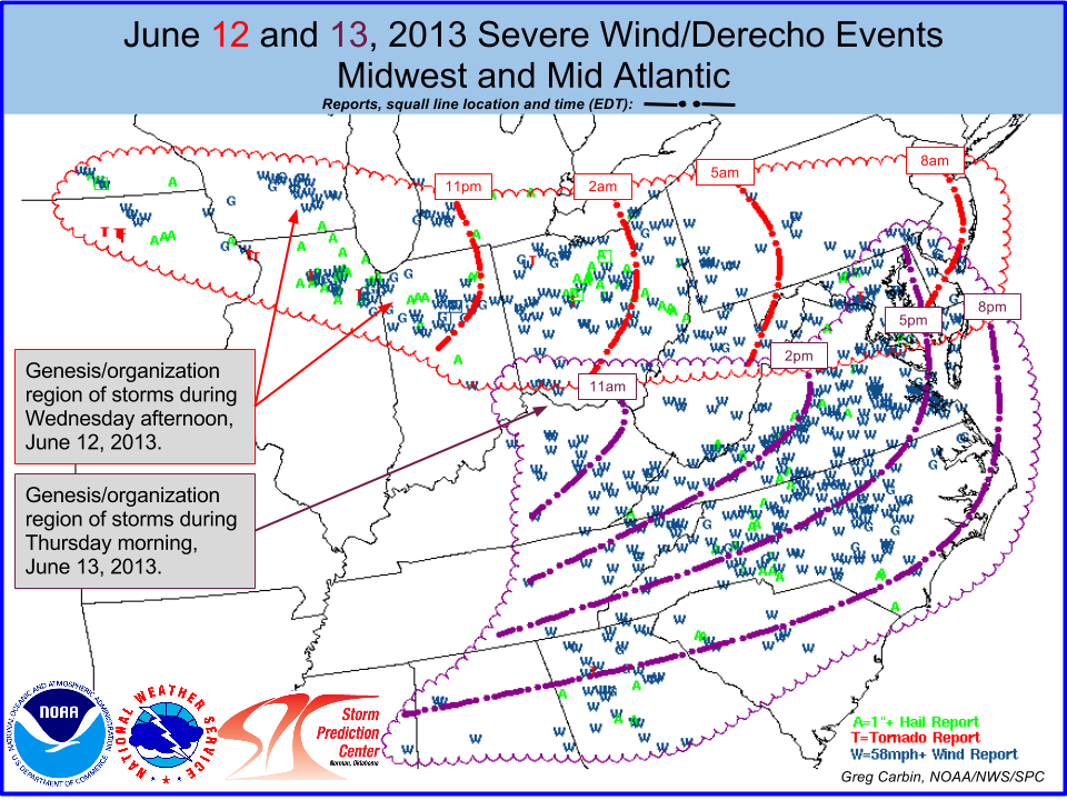 June 12-13, 2013: Twin Derecho Event